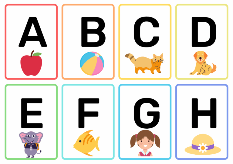 Alphabet Flash Cards Printable: Enhance Learning in a Fun Way - card ...