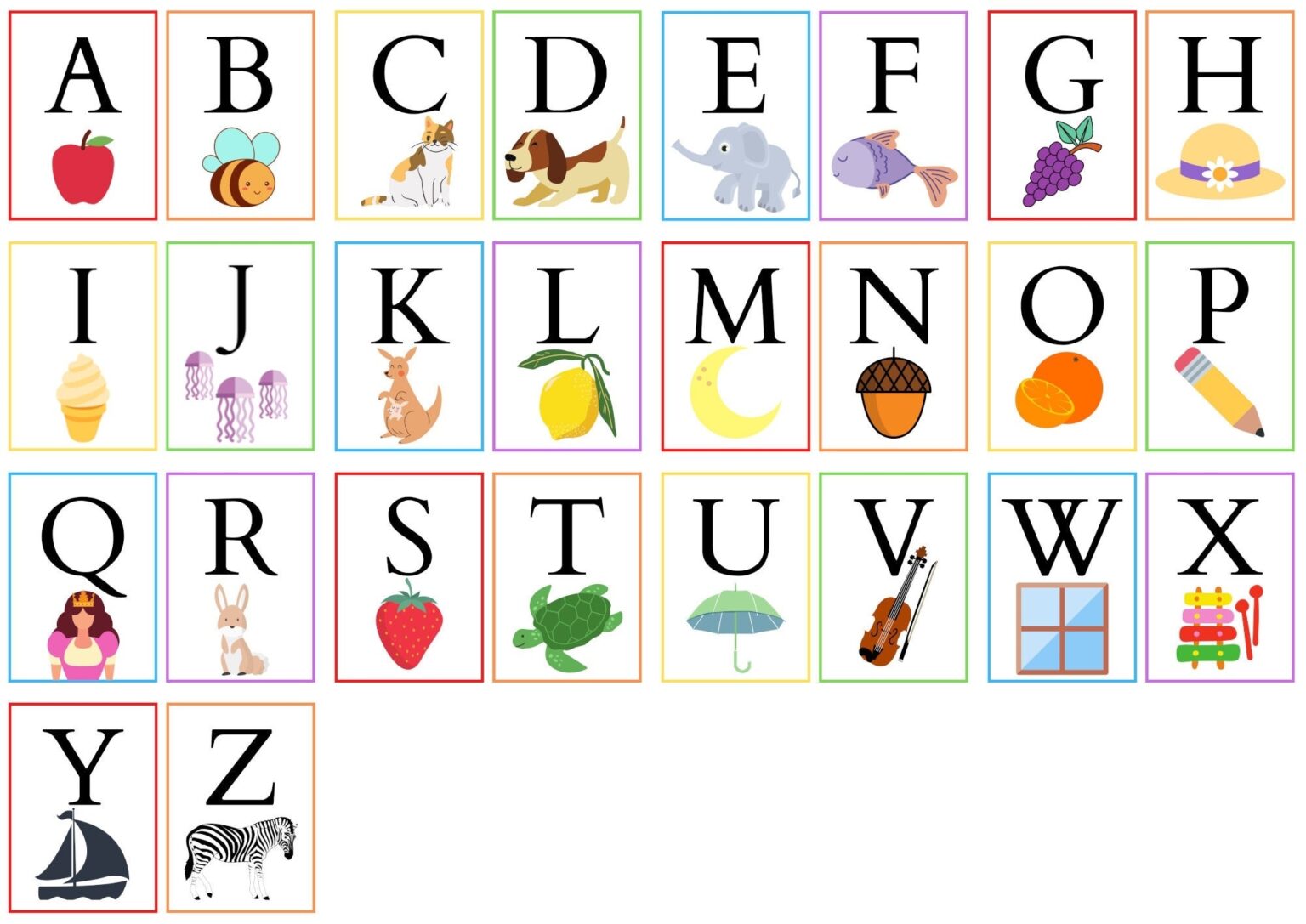 Abc Flash Cards Printable: Enhance Your Child's Learning Experience ...