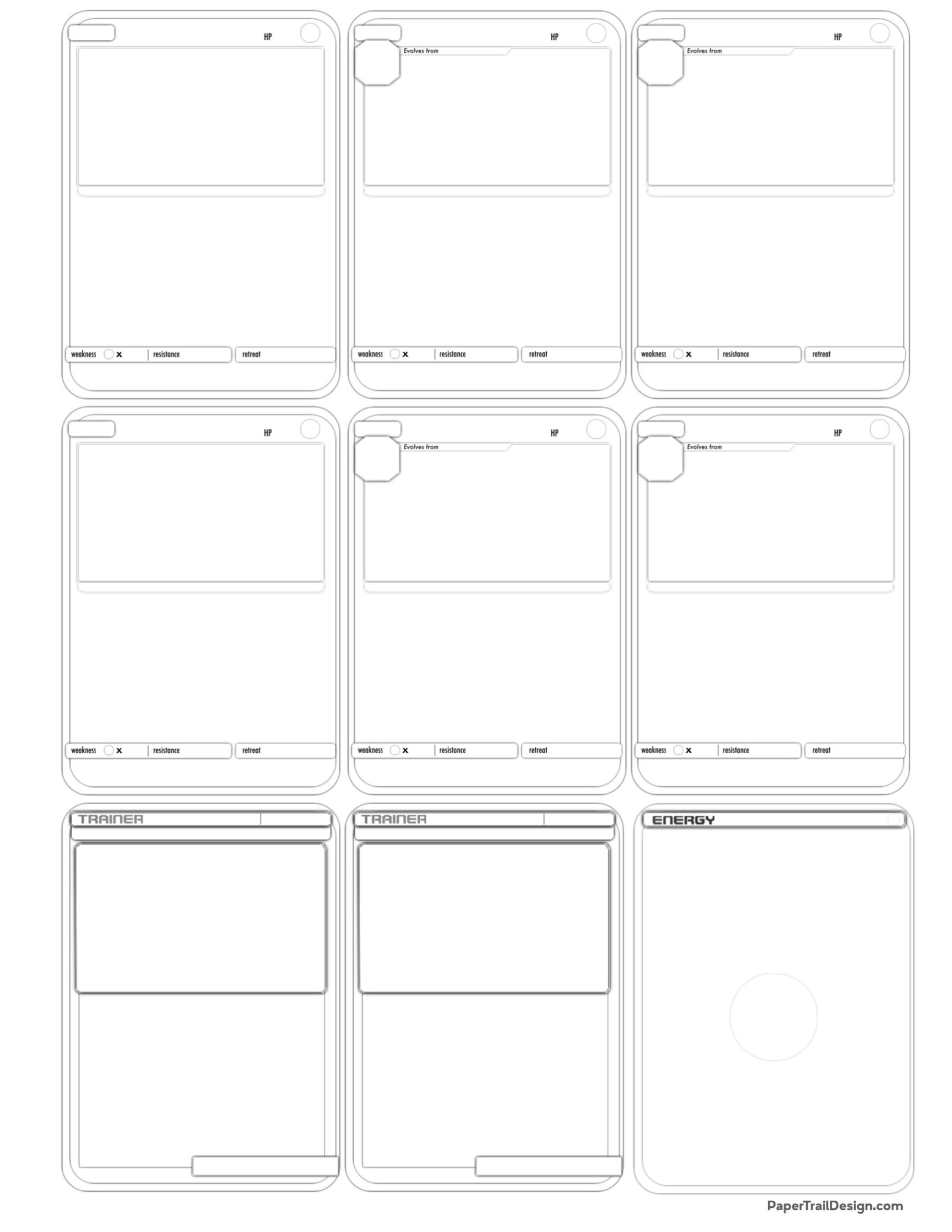 Pokemon Card Template Printable: Create Your Own Unique Pokemon Cards ...